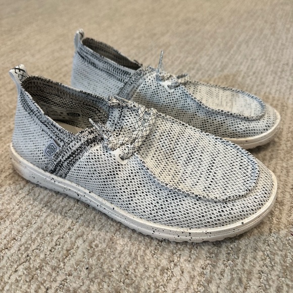 Hey Dude | Shoes | Hey Dude Wendy Halo Stone White Womens Size 7 Gently ...
